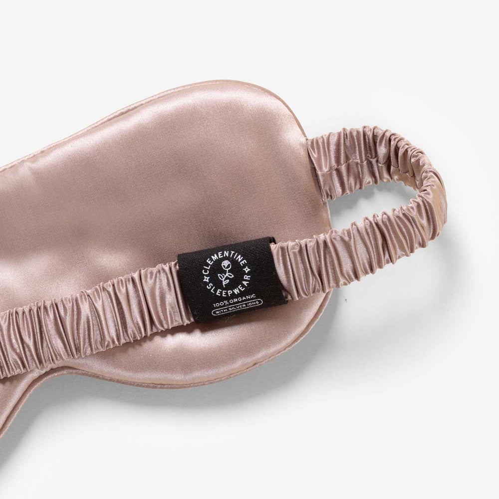 Organic Silver Ion Silk Sleep Mask – Clementine Sleepwear