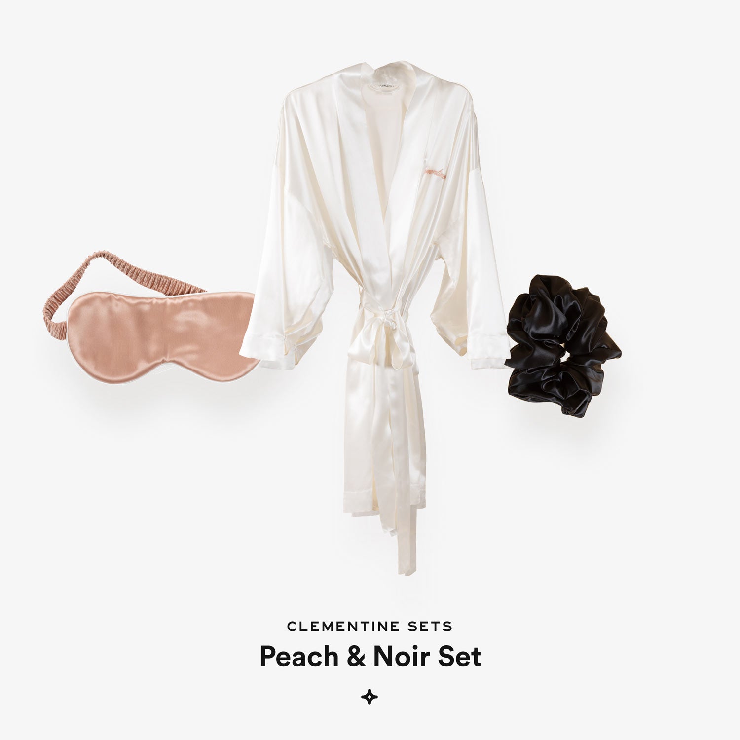 Peach & Noir Set – Clementine Sleepwear